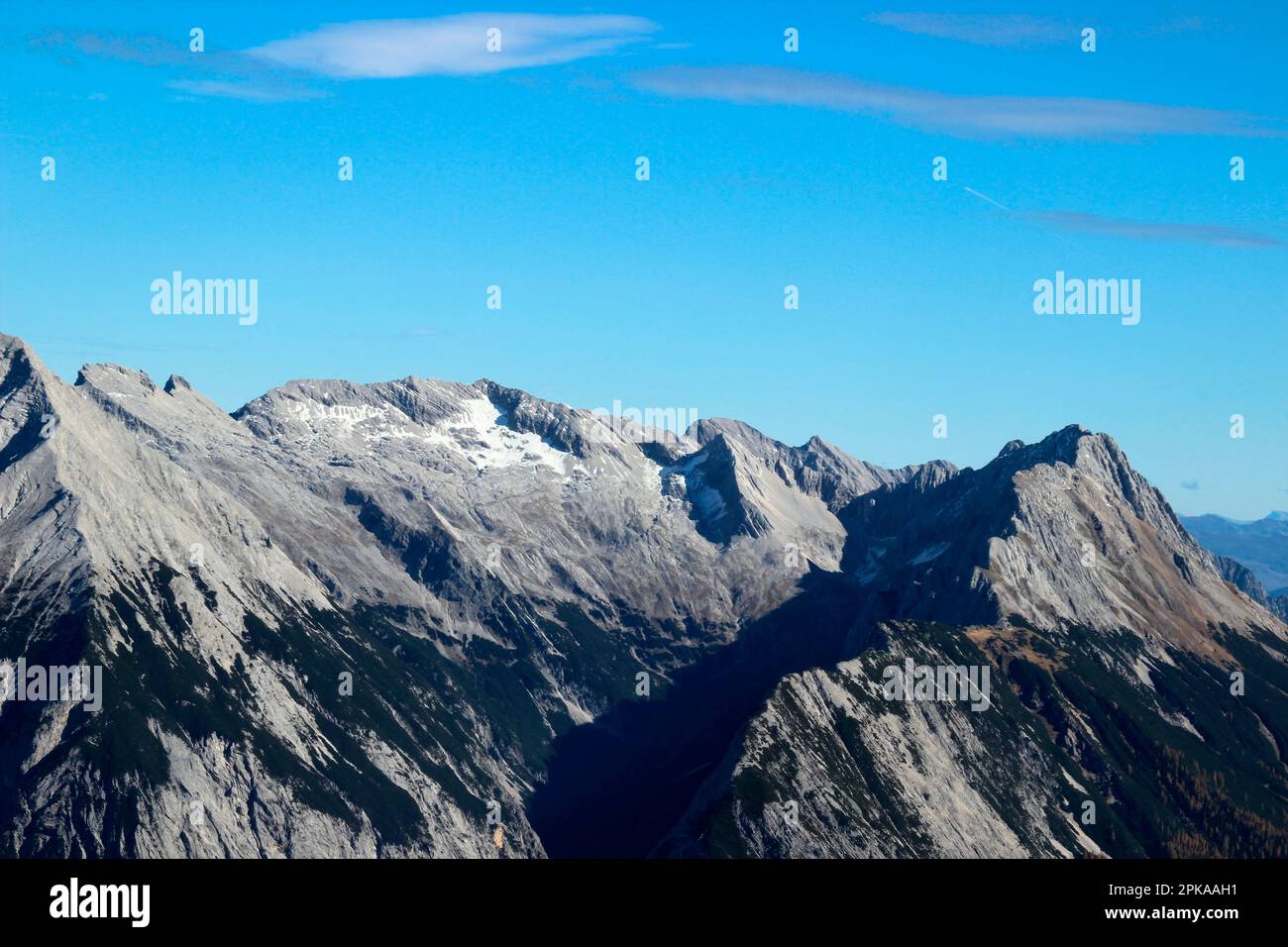 Summit view from Hoher Gleirsch (2491m), direction from left Südl ...