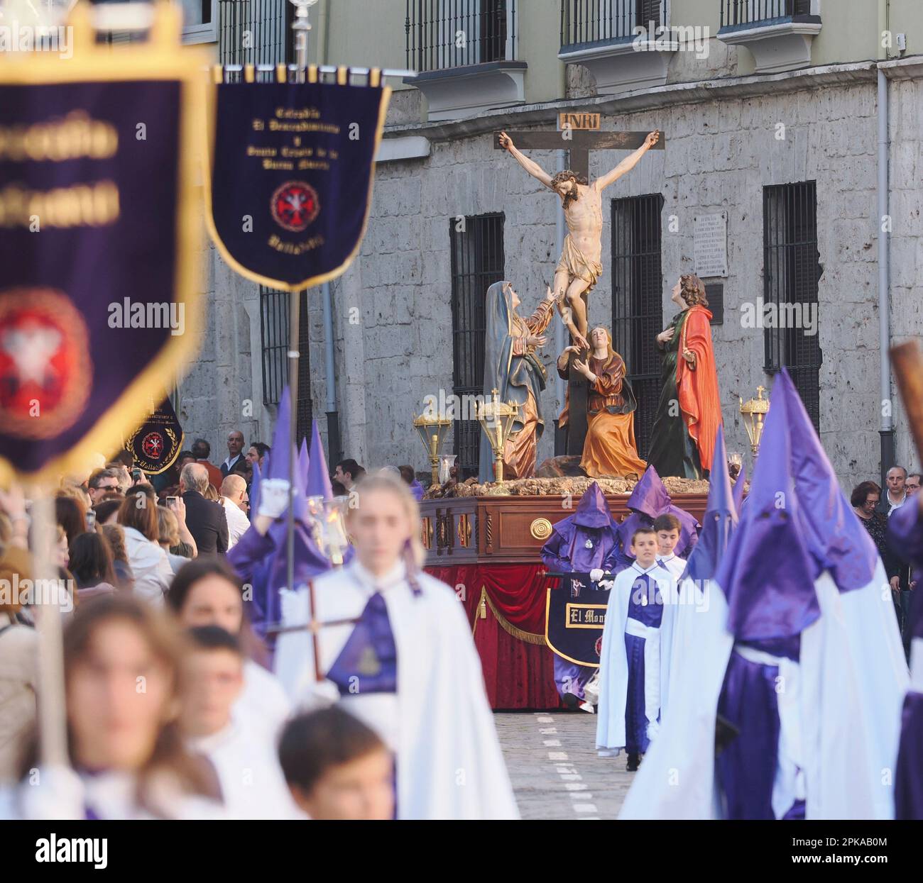 The paso of the Crucified Christ during the procession of the ...