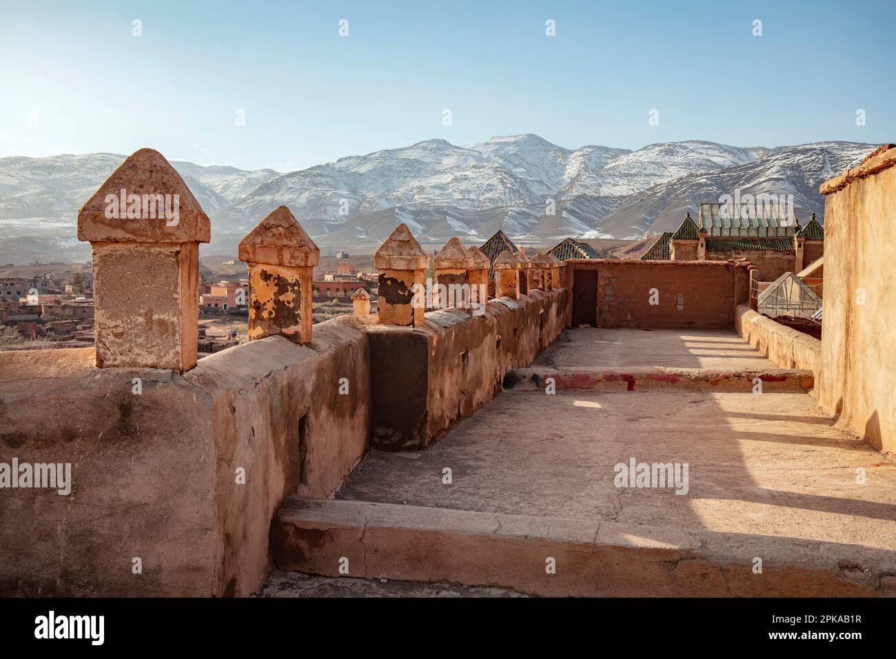 Morocco, Telouet, Telouet Kasbah, Glaoui Palace, castle, caravans route ...