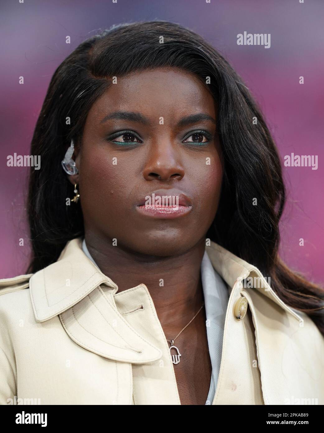 ITV Sport presenter Eni Aluko ahead of the Women's Finalissima at ...