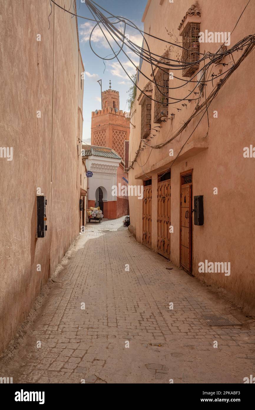 Morocco, Marrakech, medina, old town, narrow streets Stock Photo - Alamy