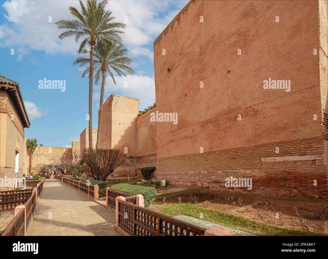 Morocco, Marrakech, Wax Wall, Kashba, Saadian Tombs Stock Photo - Alamy