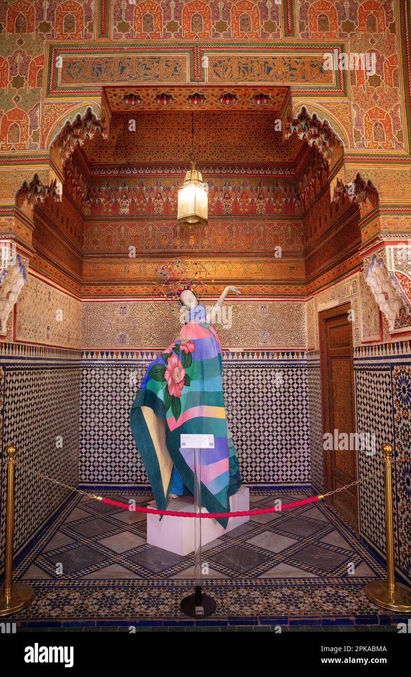 Morocco, Marrakech, Bahia Palace Stock Photo - Alamy