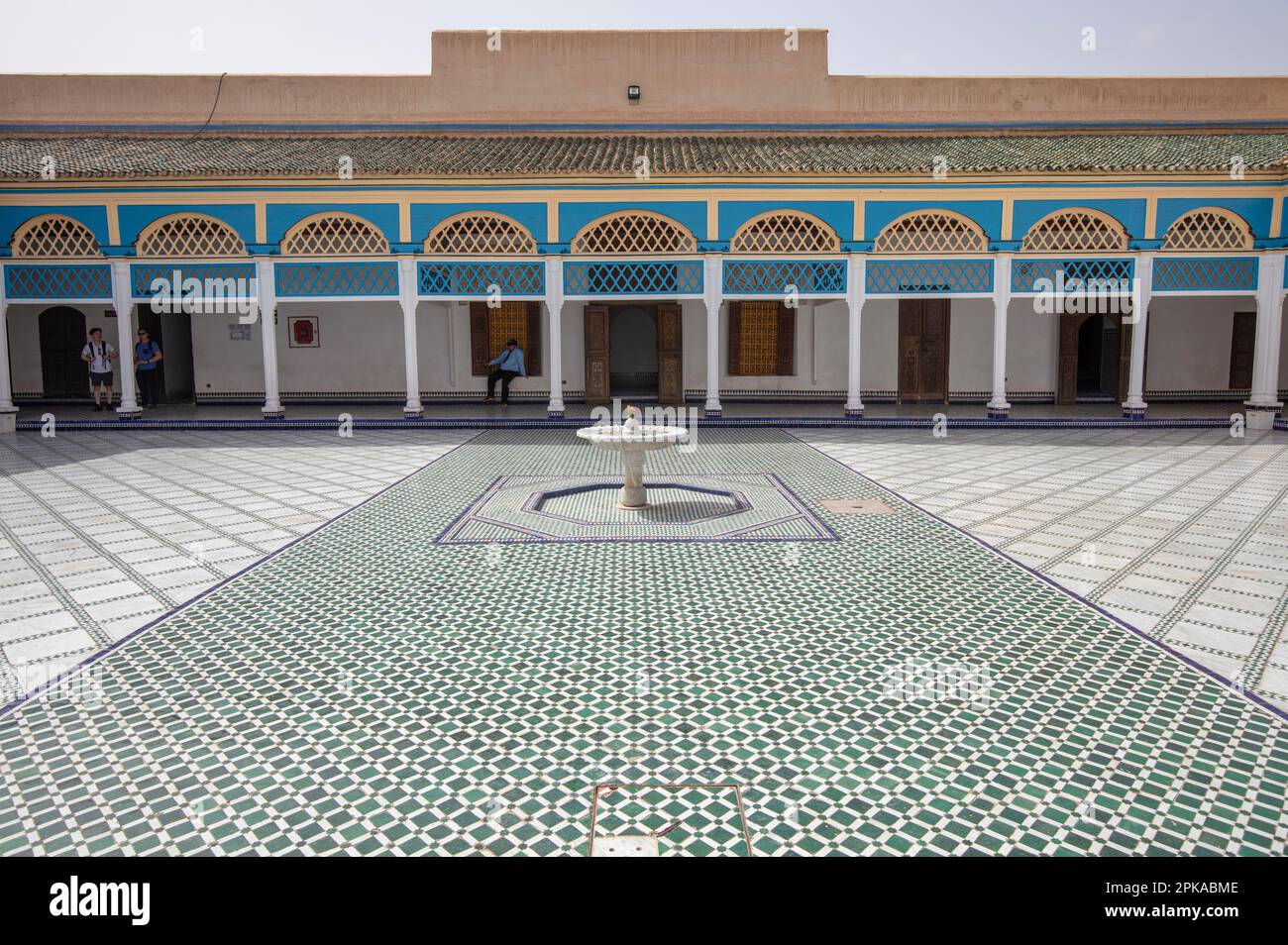 Morocco, Marrakech, Bahia Palace Stock Photo - Alamy