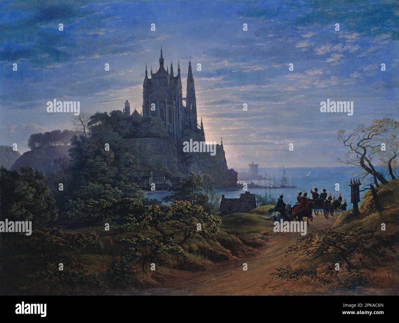 Gothic church on a rock by the sea hi-res stock photography and images ...