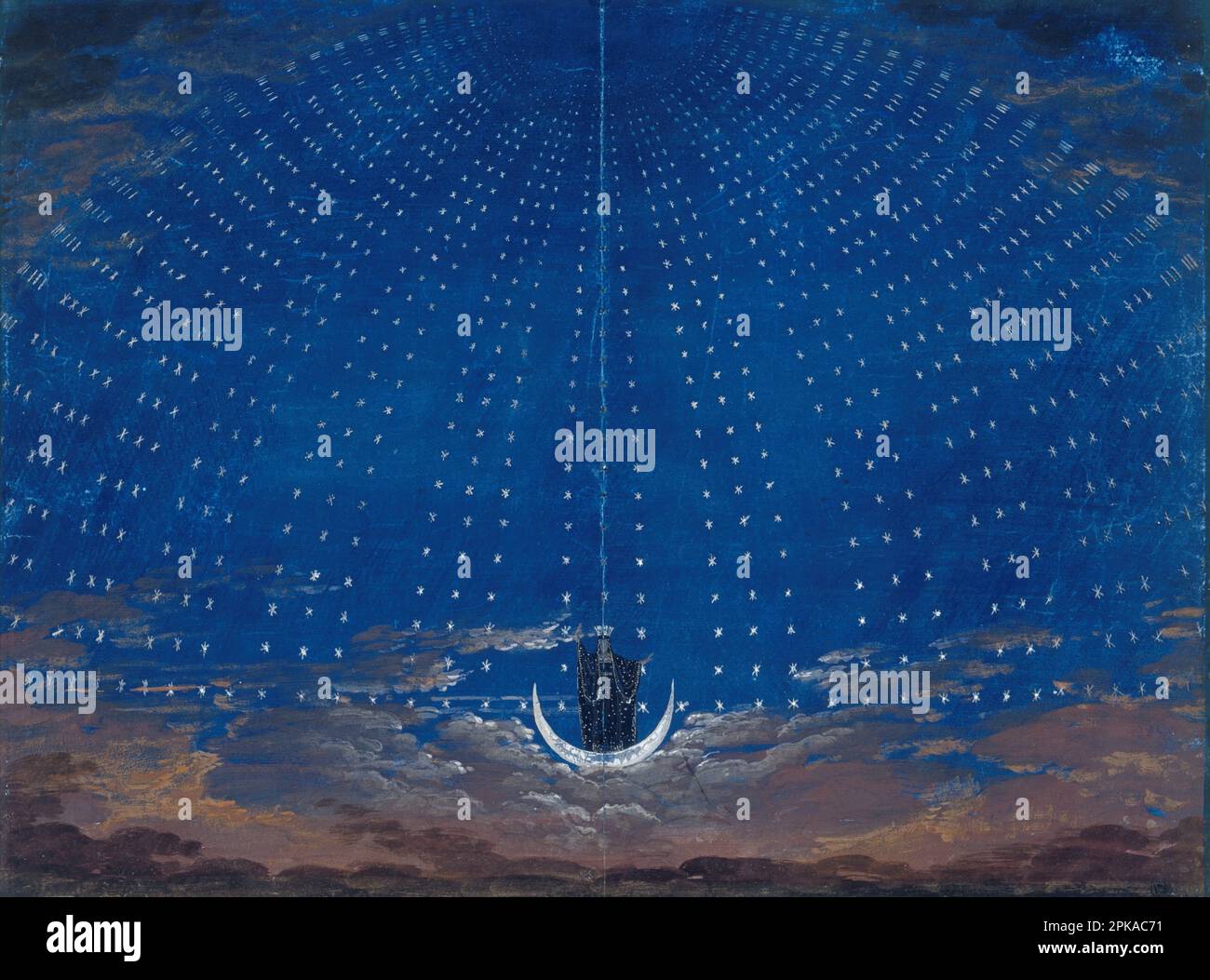 Stage set for Mozart's Magic Flute circa 1815 by Karl Friedrich ...