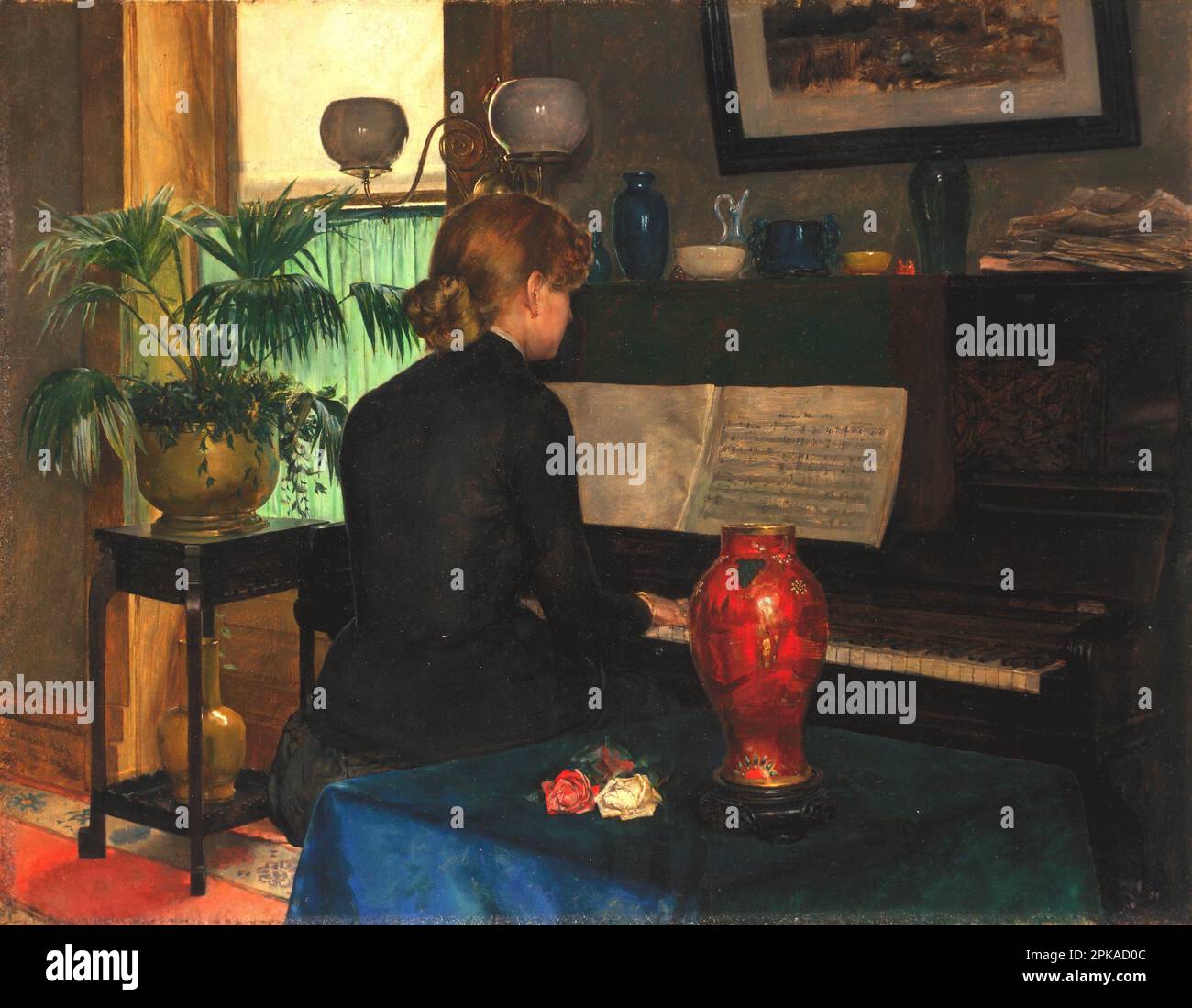 Moment Musicale 1883 by Charles Frederic Ulrich Stock Photo - Alamy
