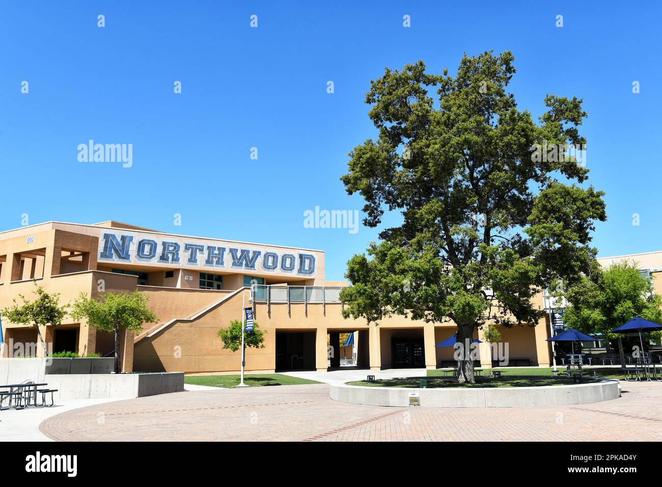 IRVINE, CALIFORNIA - 2 APR 2023: Northwood sign on the campus of ...