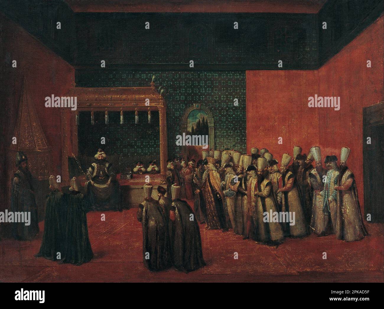 Sultan Ahmet III Receiving a European Ambassador first half of 18th ...