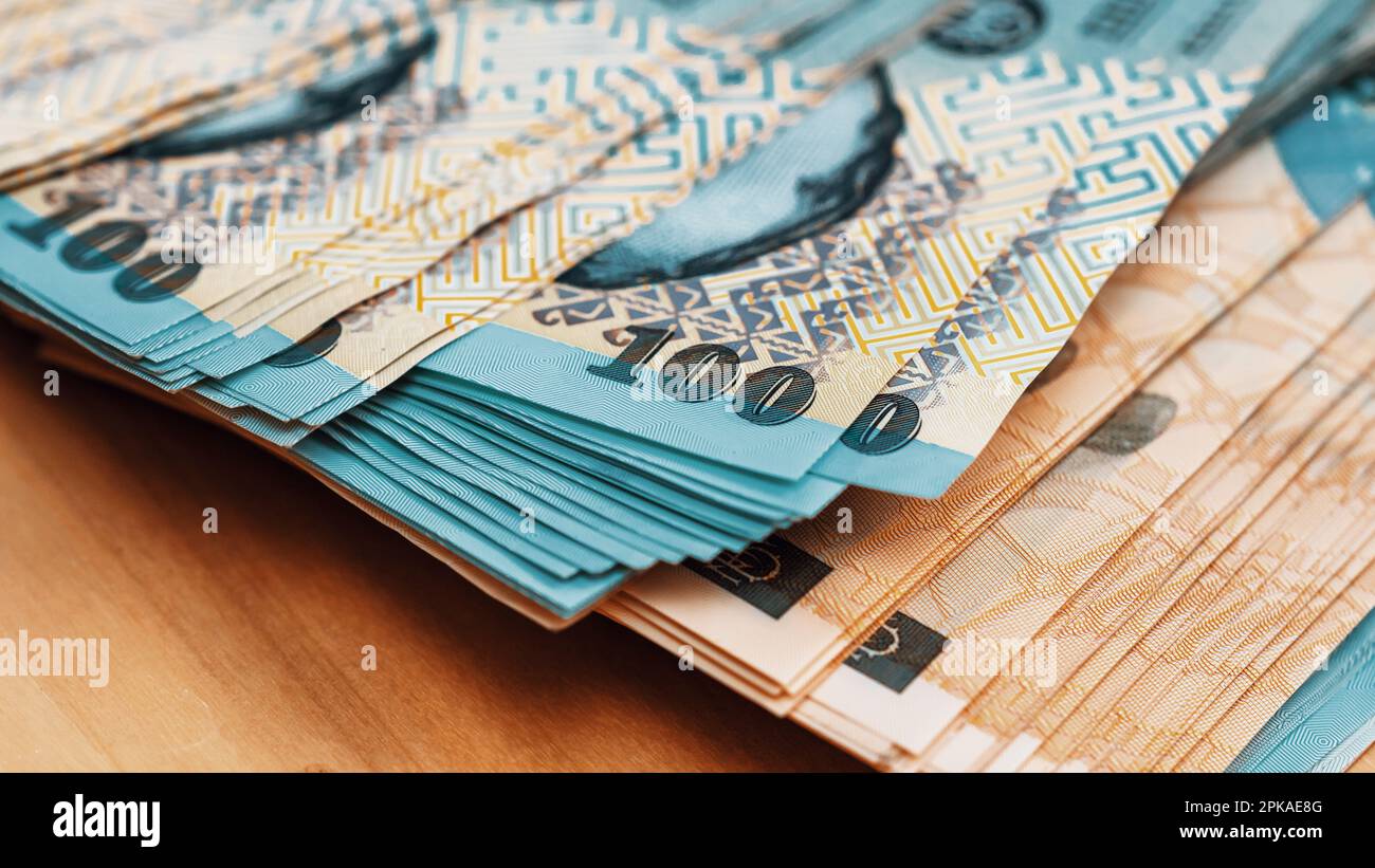 Romanian LEI Currency Banknote. RON Money European Currency Stock Photo ...