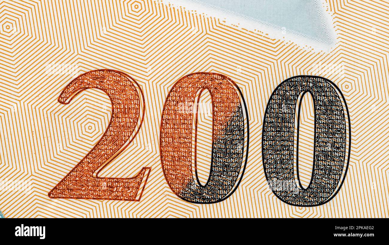 Romanian LEI Currency Banknote. RON Money European Currency Stock Photo ...