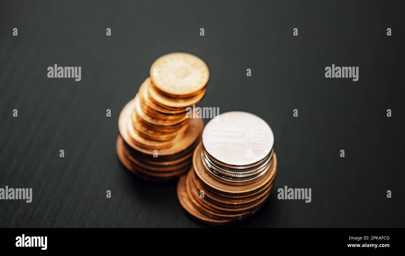 Romanian LEI Currency Banknote. RON Money European Currency Stock Photo ...