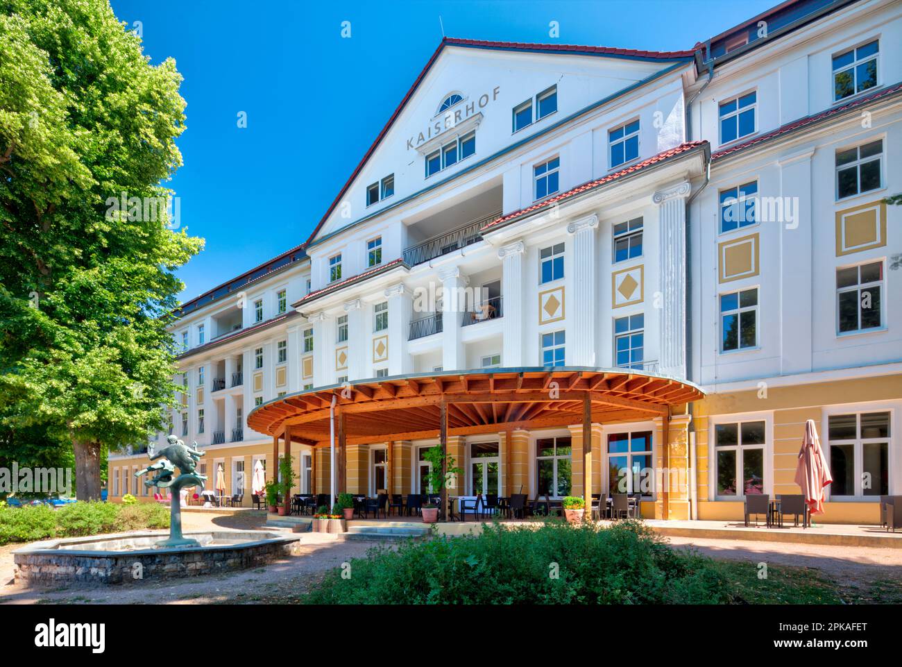 Kaiserhof spa hotel, hotel, architecture, house facade, village view ...