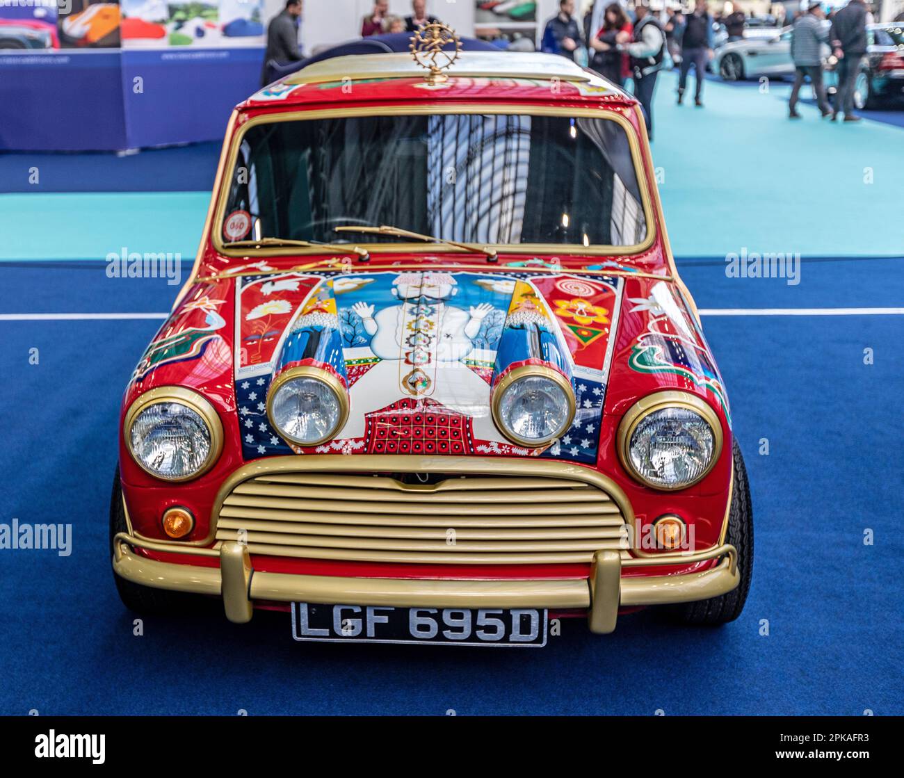 George Harrisons Classic Mini Cooper Classic Car Show London Stock ...