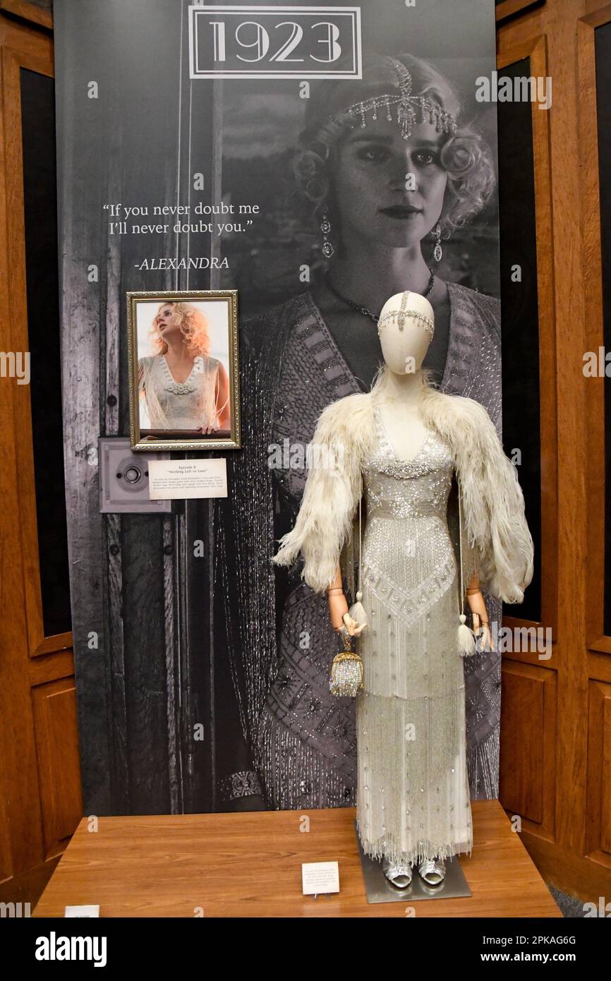 New York, USA. 06th Apr, 2023. A costume worn by Julia Schlaepfer ...