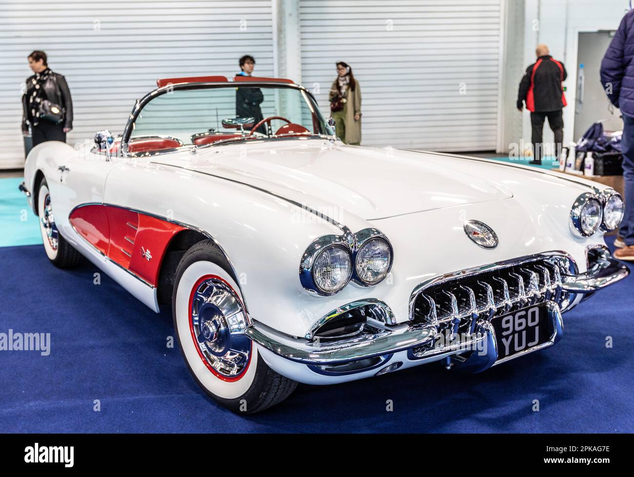A 1958 Corvette Classic Car Show London UK Stock Photo - Alamy