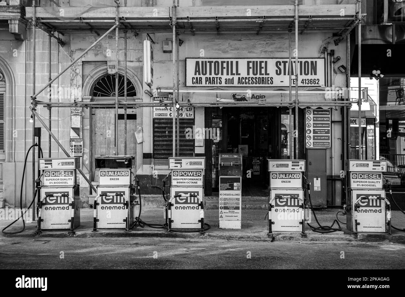 Vintage gasoline pumps Black and White Stock Photos & Images - Alamy