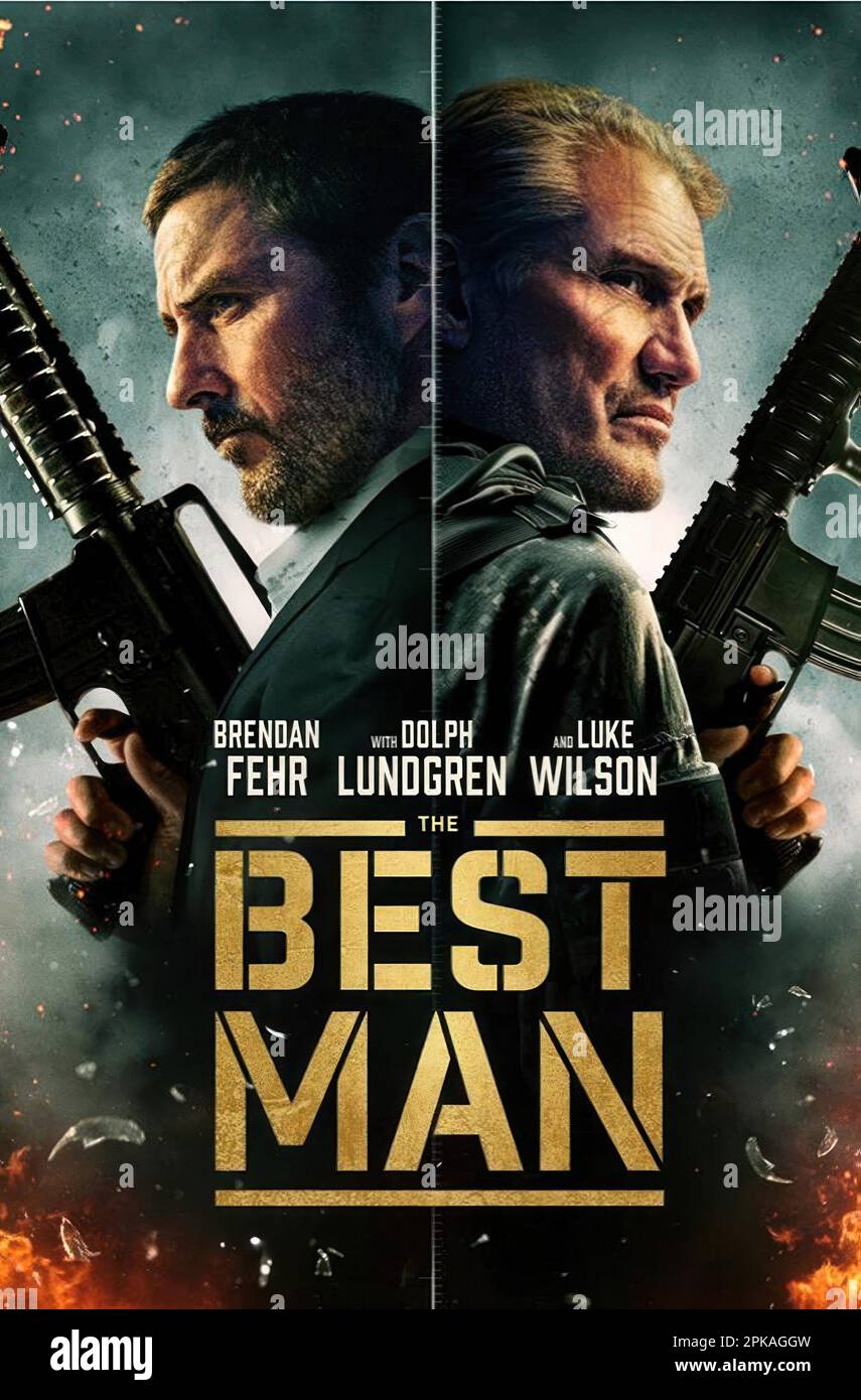 THE BEST MAN Poster Luke Wilson Dolph Lundgren 2023 Saban Films THE BEST MAN Poster Luke Wilson Dolph Lundgren 2023 Saban Films