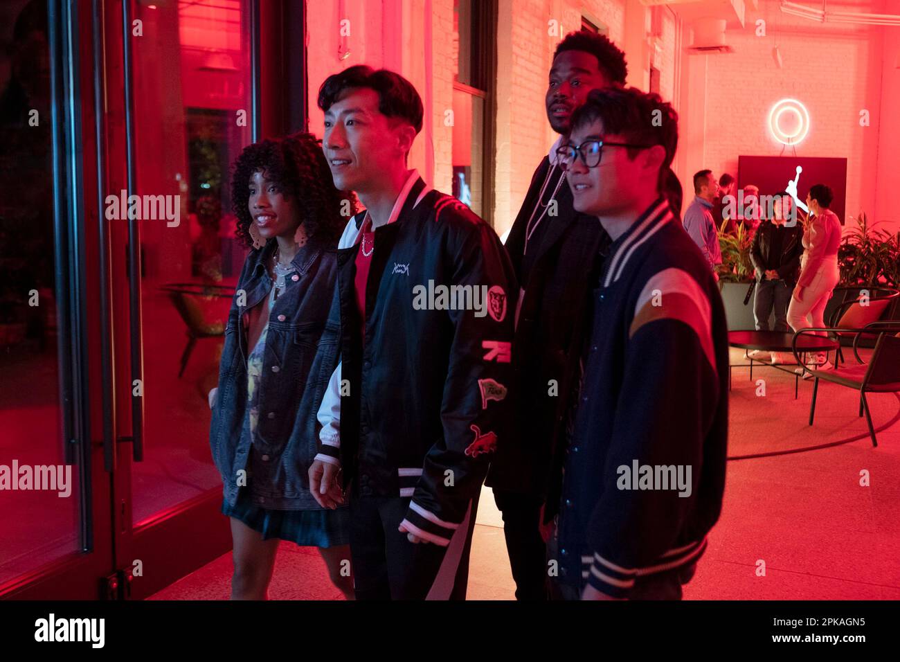 CHANG CAN DUNK, from left: Zoe Renee, Bloom Li, Dexter Darden, Ben Wang ...