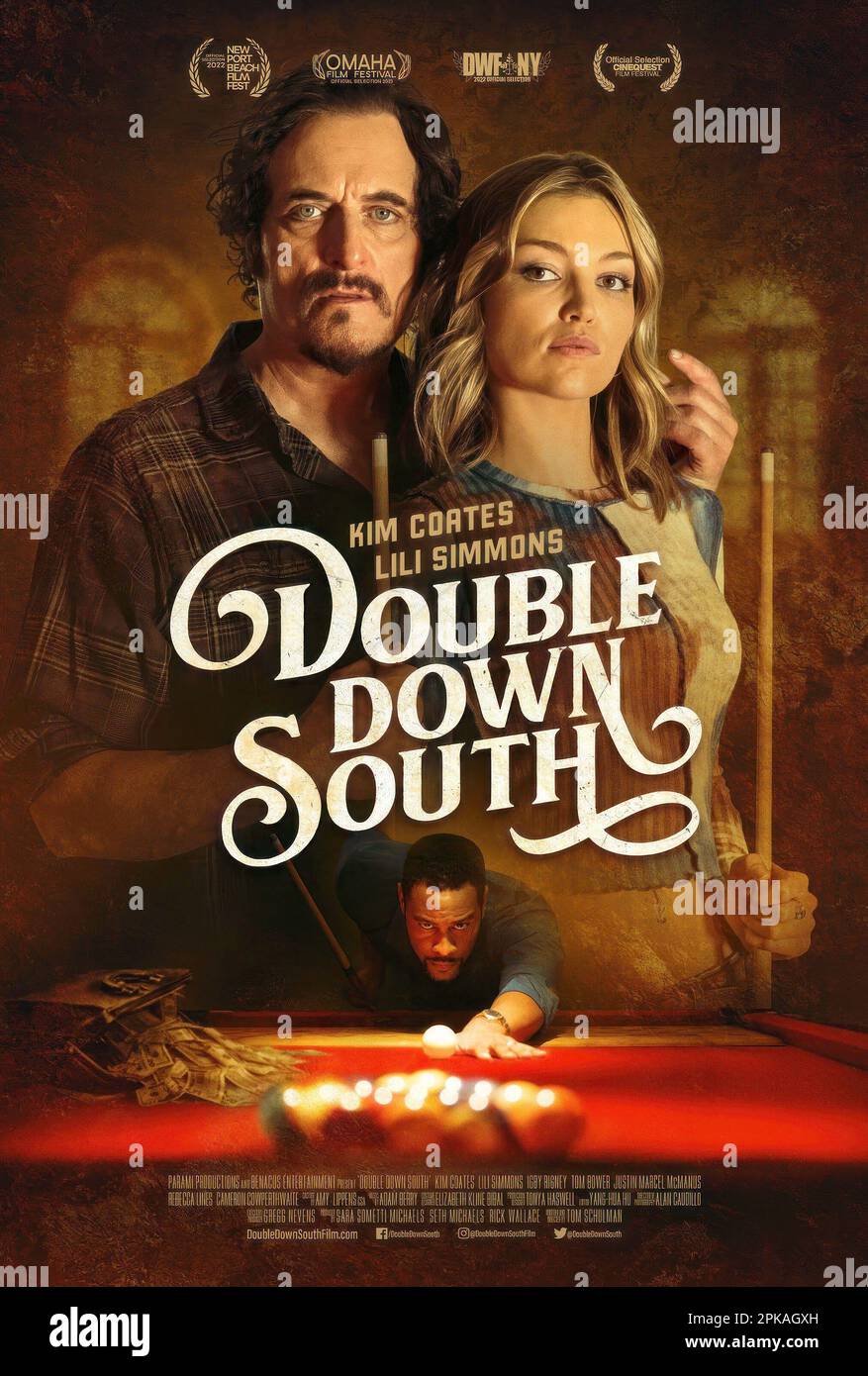 DOUBLE DOWN SOUTH, (aka SOUTHERN GOTHIC), poster, top from left: Kim ...