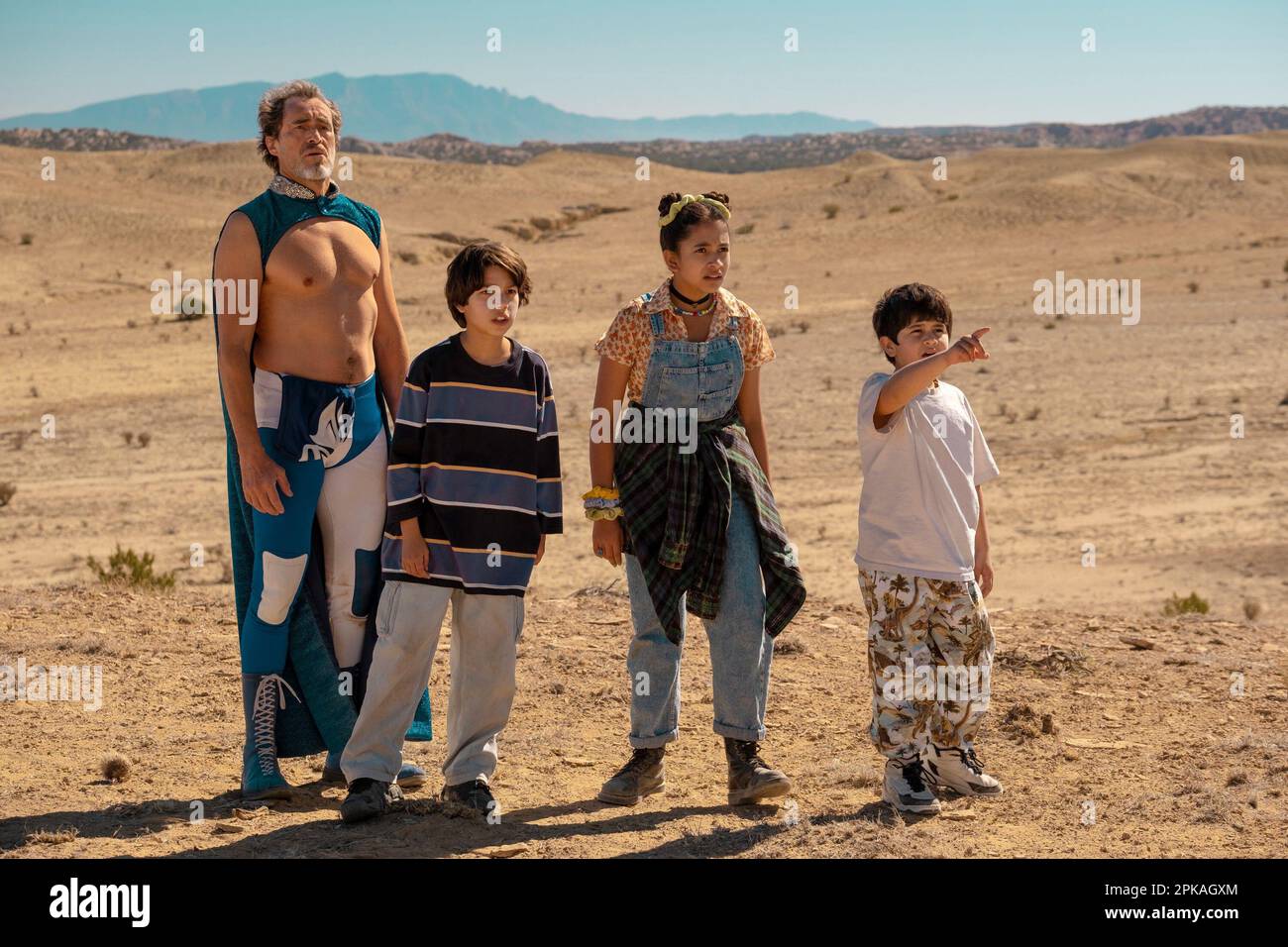 CHUPA, from left: Demian Bichir, Evan Whitten, Ashley Ciarra, Nickolas Verdugo, 2023. ph: Tony ...