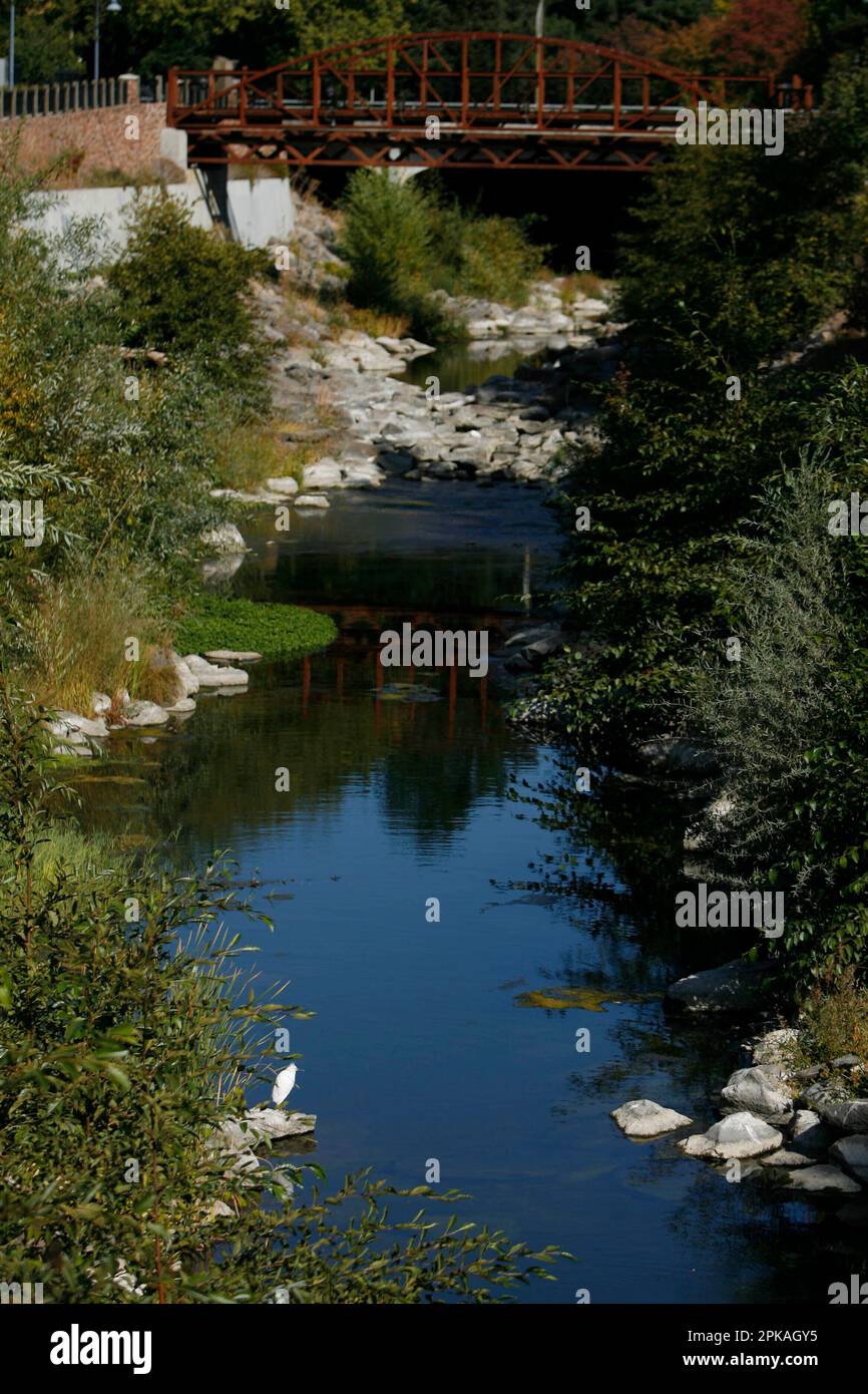 People walk and ride along Santa Rosa's Prince Memorial Greenway, a ...