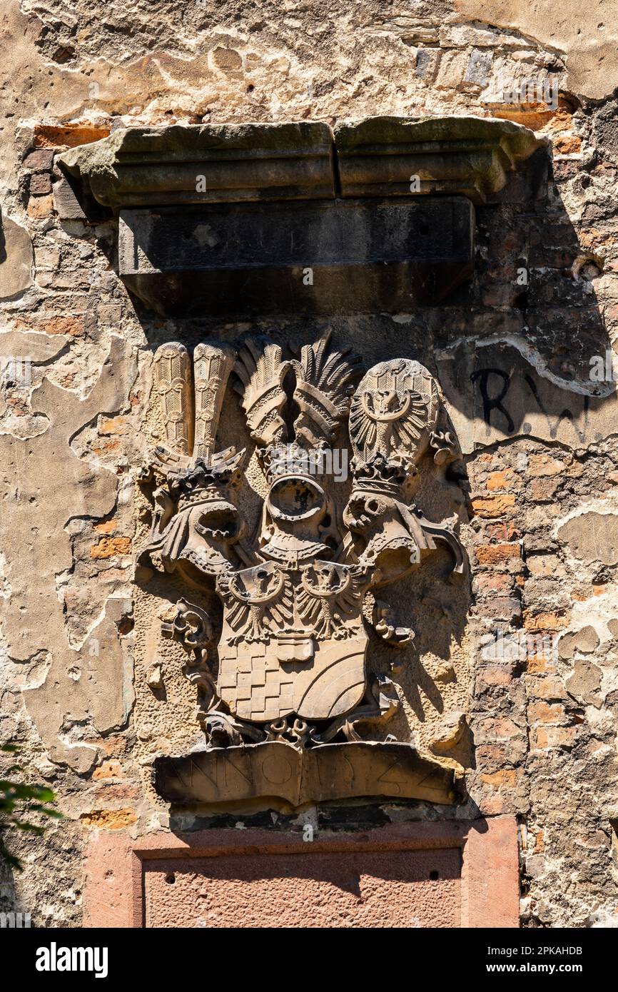 Europe, Poland, Lower Silesia, Zabkowice Slaskie / Frankenstein castle ...