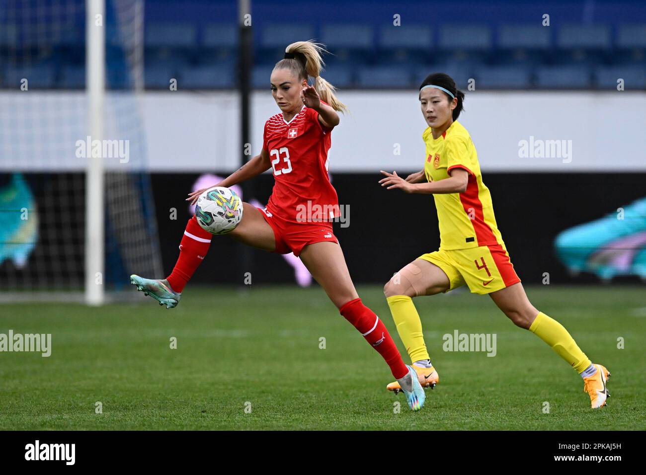 Lucerne, swissporarena, Friendly Match, Switzerland. 06th Apr, 2023 ...