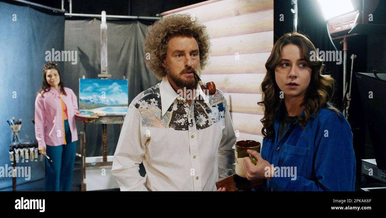 PAINT, from left: Ciara Renee, Owen Wilson, Alyssa Talbot, 2023. © IFC ...