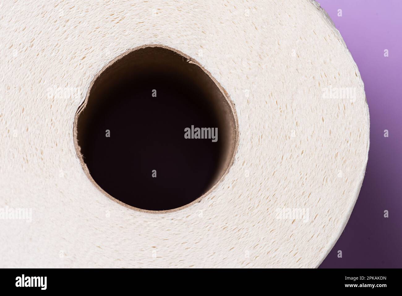 Detail of a roll of toilet paper Stock Photo - Alamy