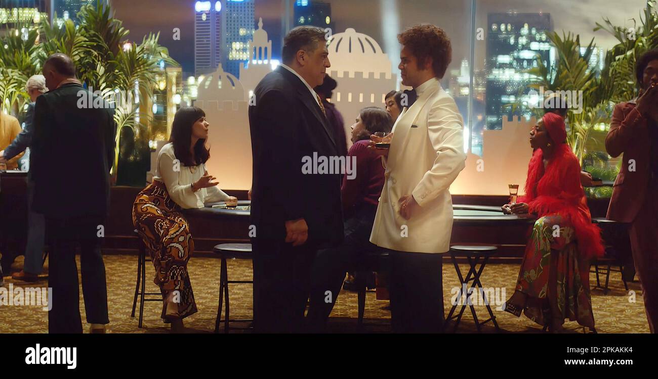 SPINNING GOLD, from left: Vincent Pastore, Jeremy Jordan as Neil Bogart ...