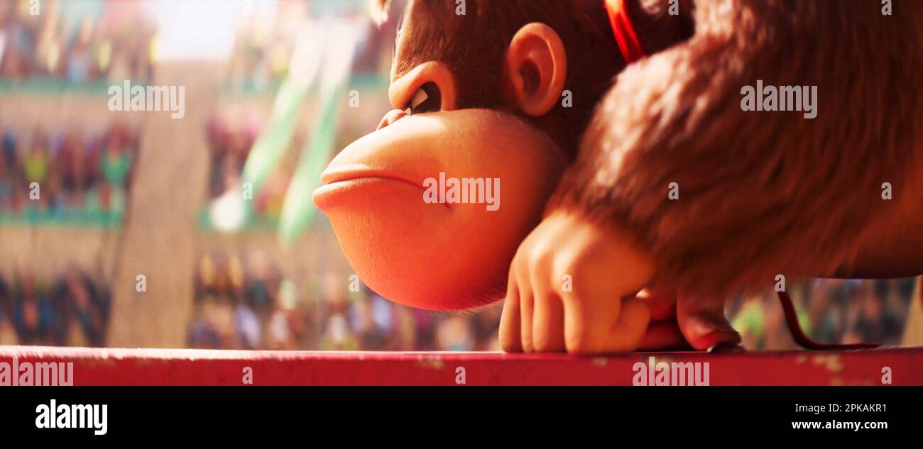 THE SUPER MARIO BROS. MOVIE, Donkey Kong (voice: Seth Rogen), 2023 ...