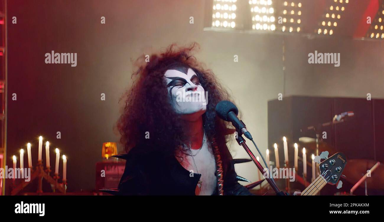 SPINNING GOLD, Casey Likes as Gene Simmons, 2023. © Hero Partners ...