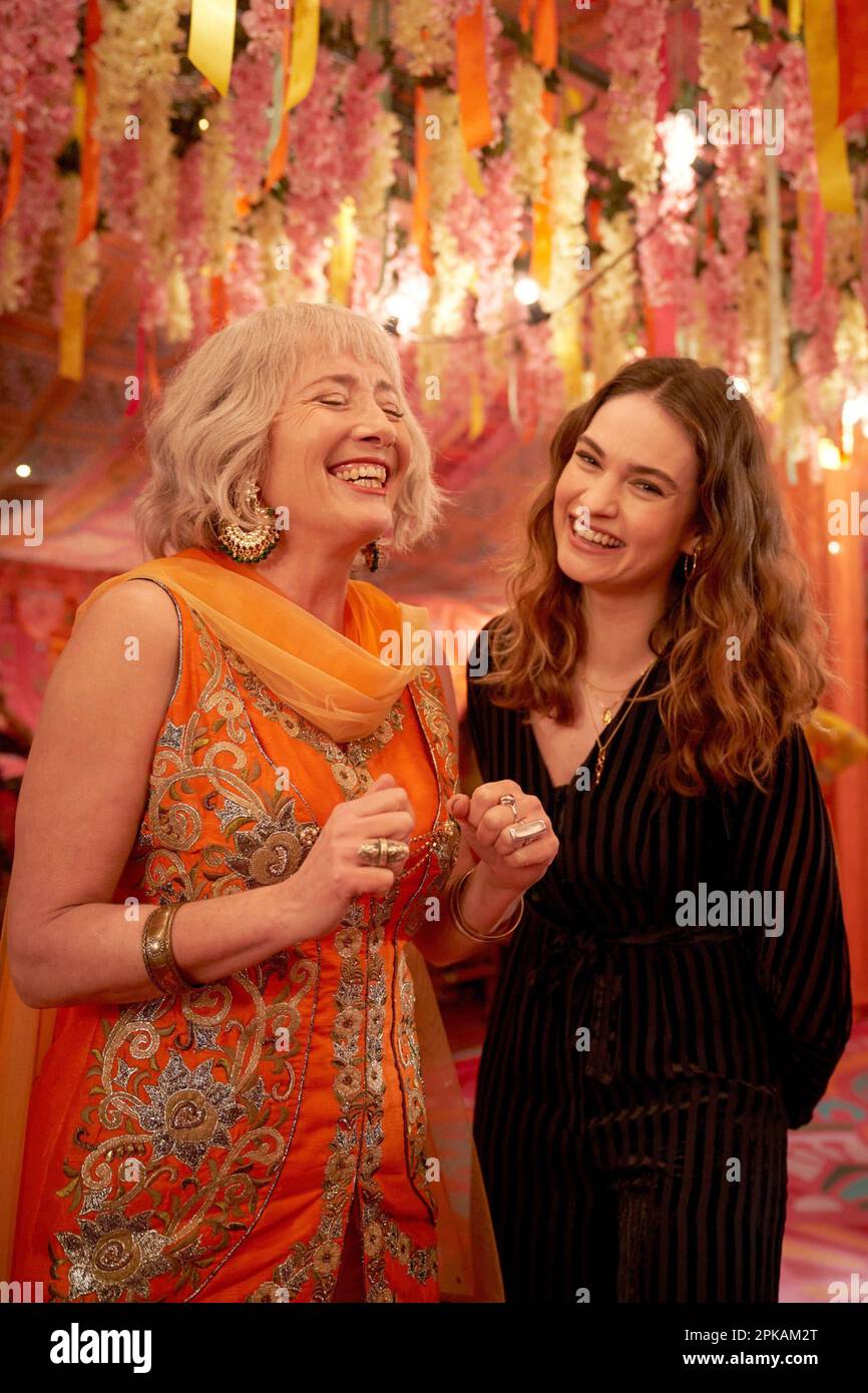 WHAT'S LOVE GOT TO DO WITH IT?, from left: Emma Thompson, Lily James ...