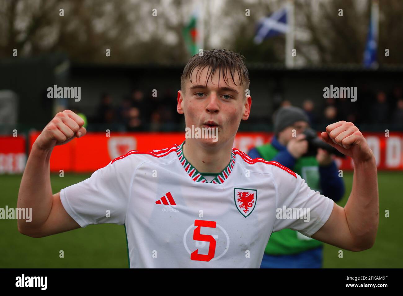 Newport, Wales. 28 March, 2023. Dylan Lawlor, Cardiff City and Wales. Wales v Montenegro UEFA ...