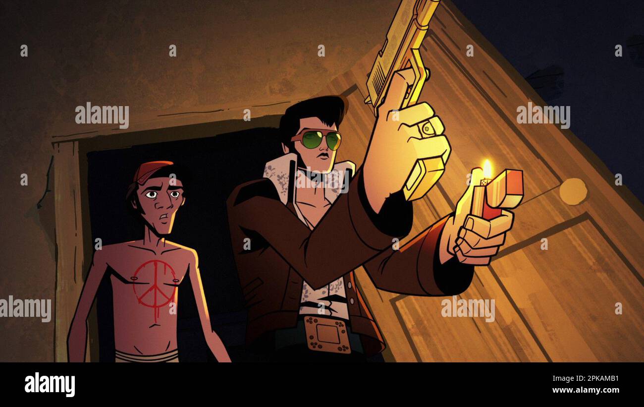 AGENT ELVIS, from left: Bobby Ray (voice: Johnny Knoxville), Elvis ...