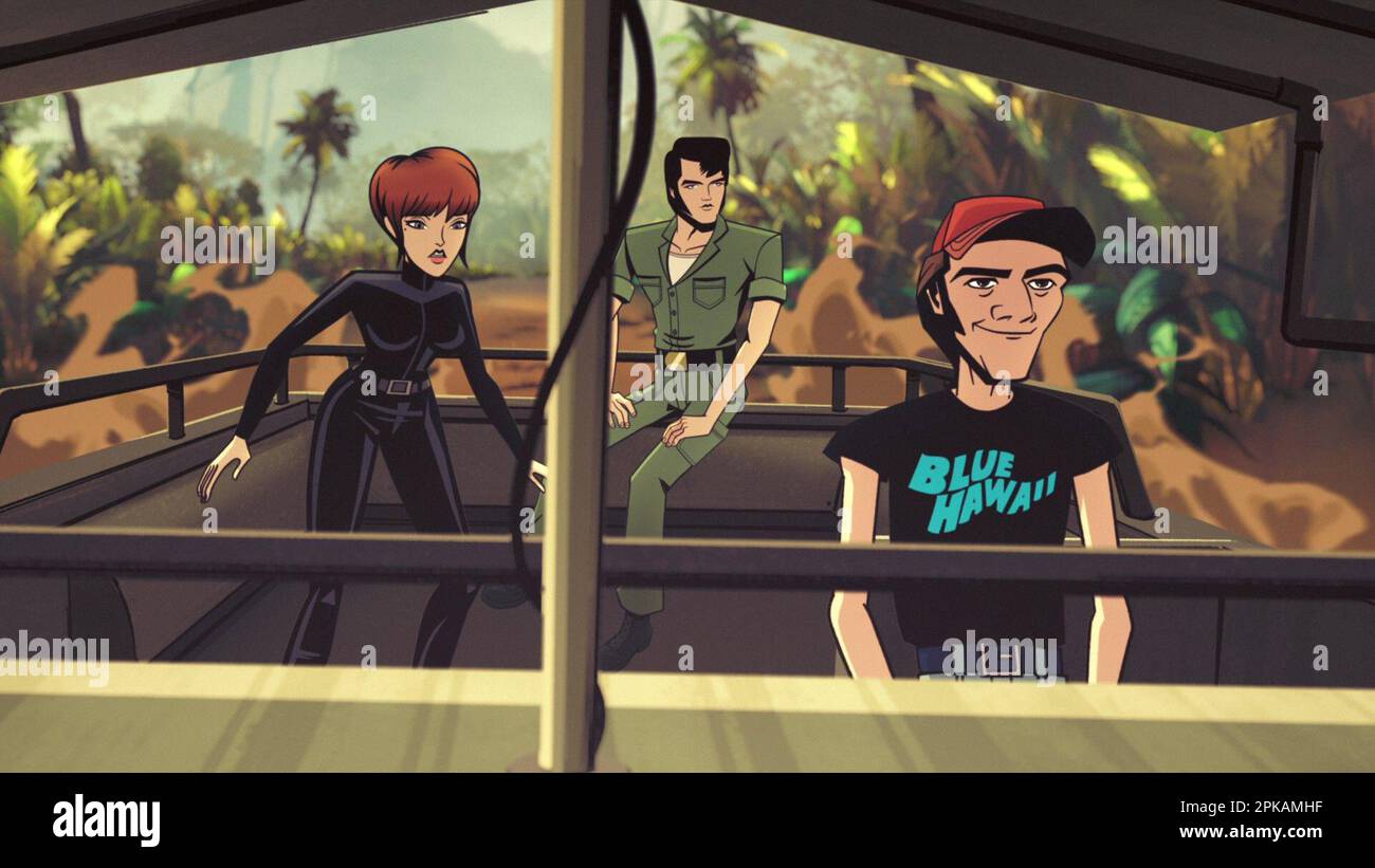 AGENT ELVIS, from left: CeCe Ryder (voice: Kaitlin Olson), Elvis ...
