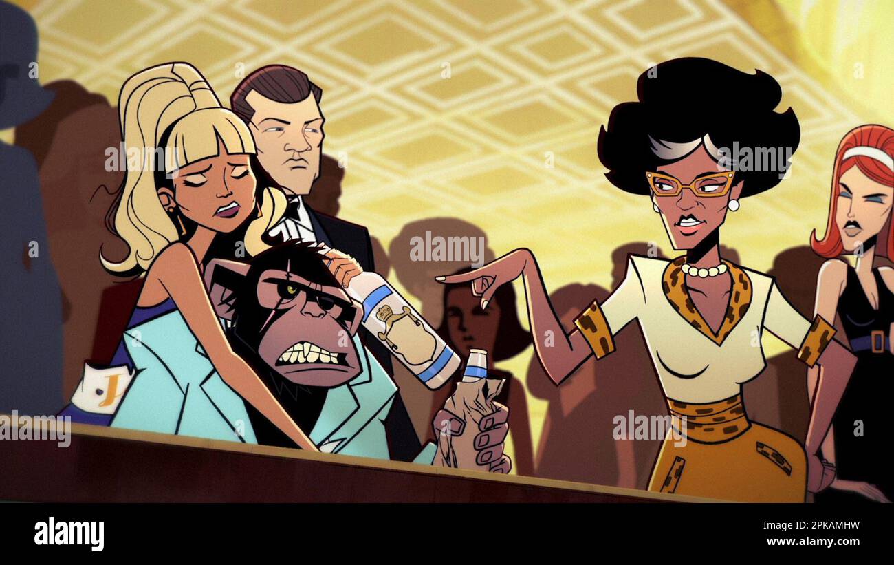 AGENT ELVIS, front, from left: Scatter (voice: Tom Kenny), Bertie ...