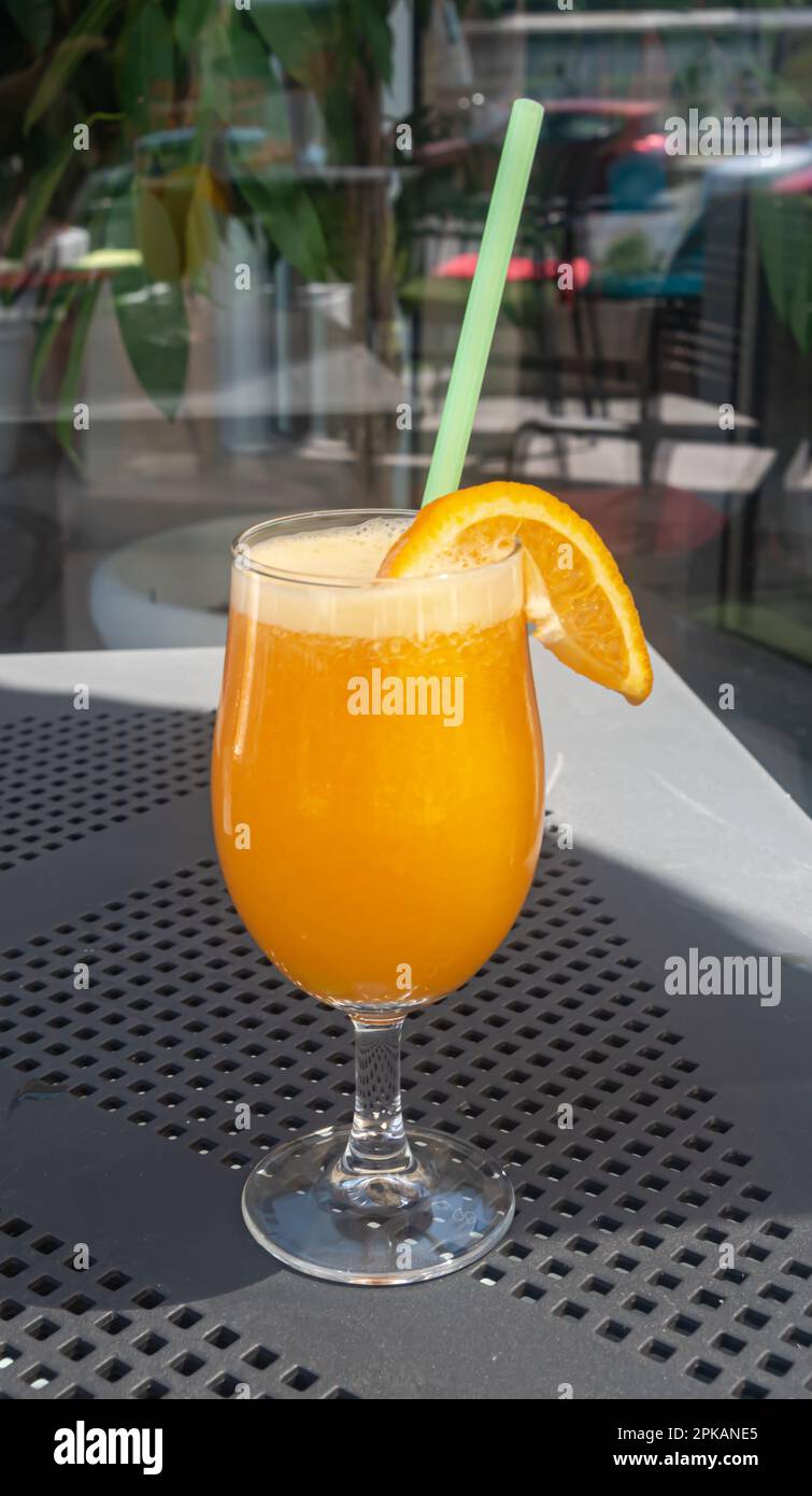 A glass of natural juice Stock Photo - Alamy
