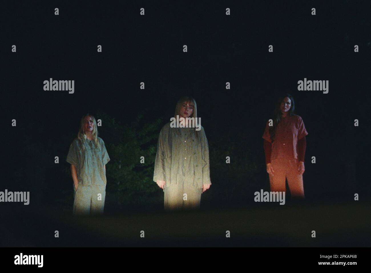 SWARM, from left: Kenzie Dalton, Billie Eilish, Chelsea Yakura-Kurtz ...