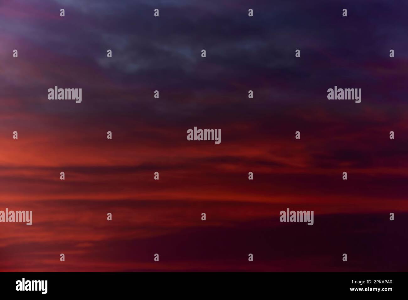 Sunset. Heaven, orange sky Sun rays Wallpaper Clouds Stock Photo - Alamy