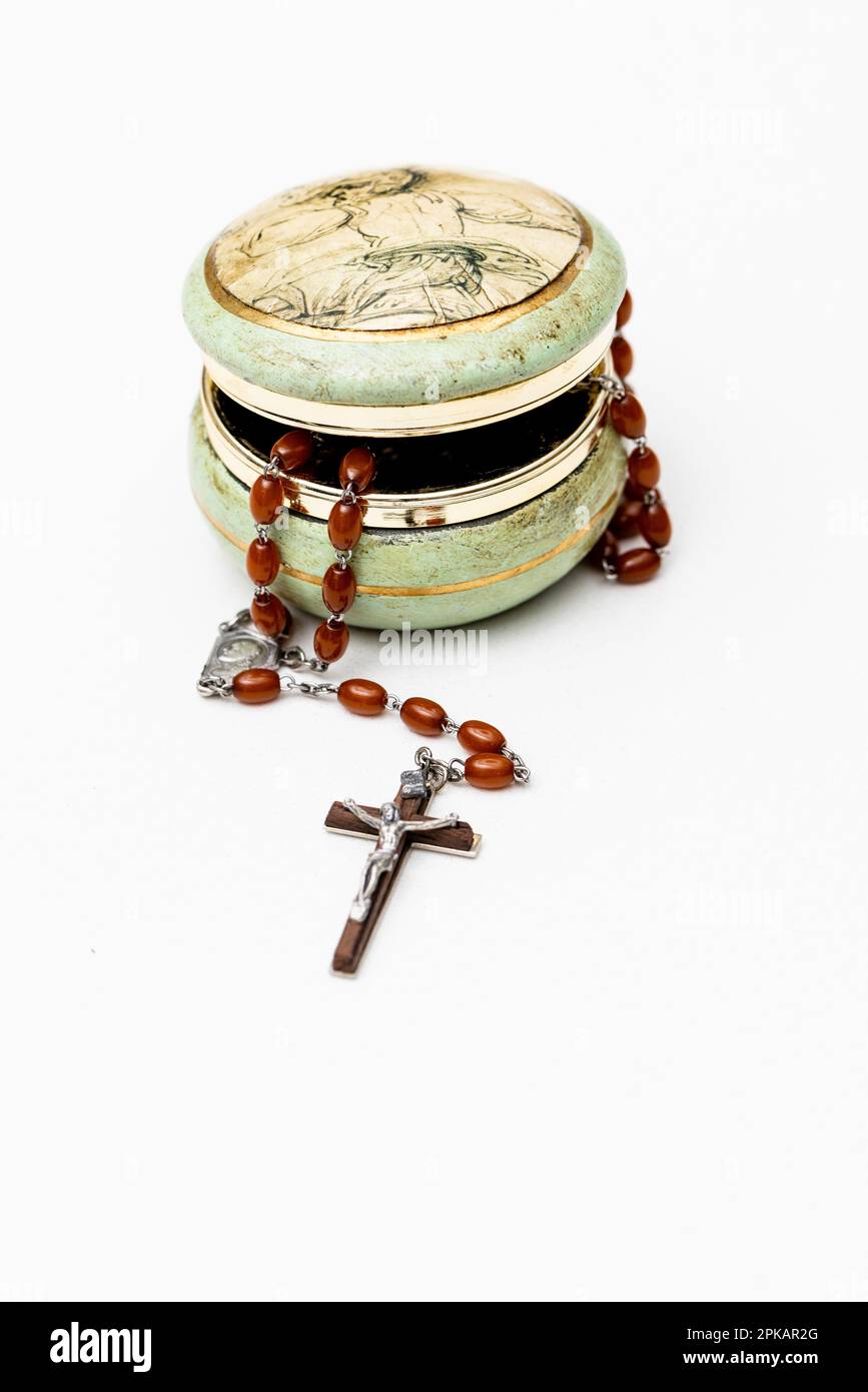 Vintage photo old saint Cut Out Stock Images & Pictures - Alamy