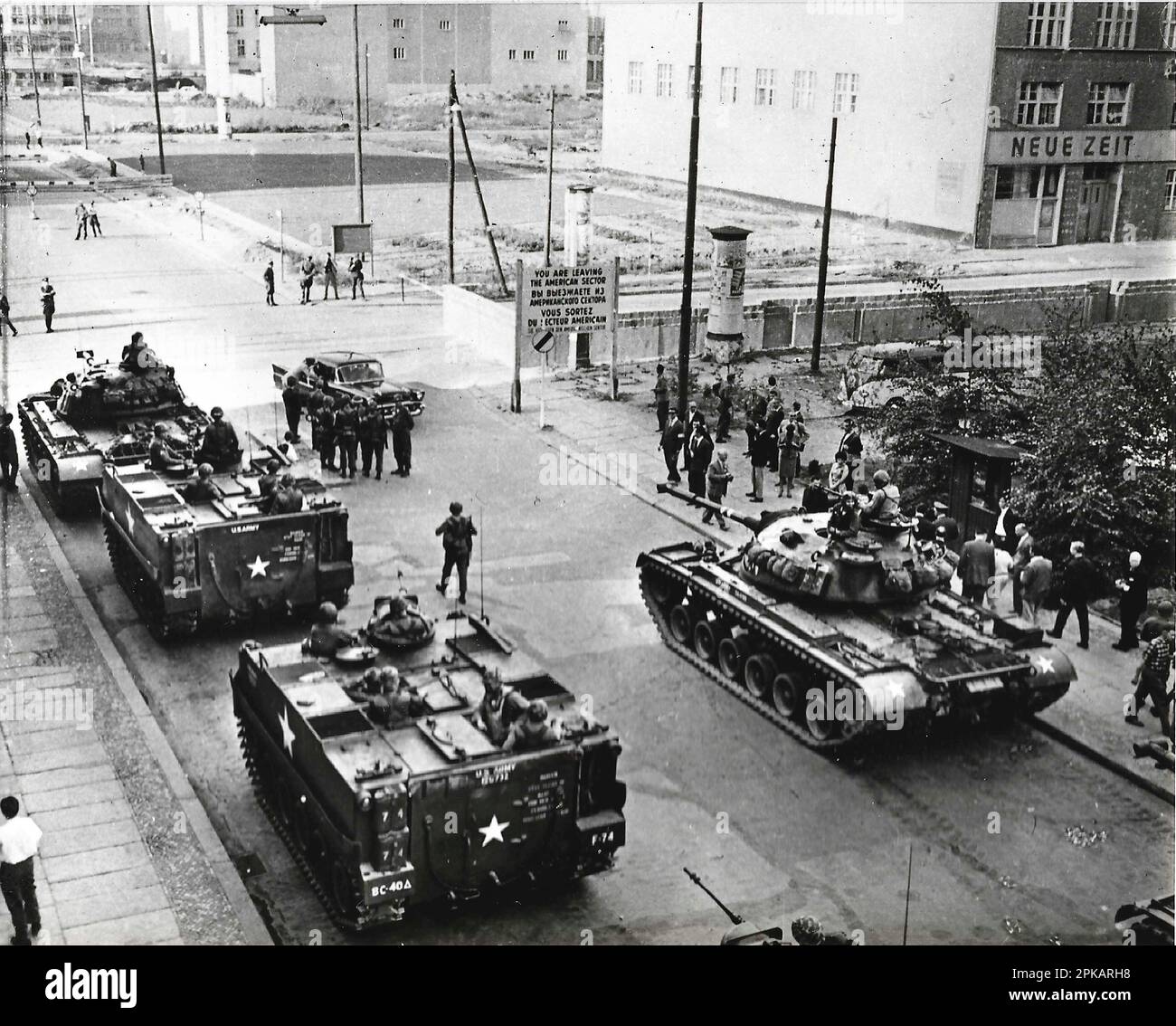 Contemporary history Germany, Berlin around 1962 after the wall was ...