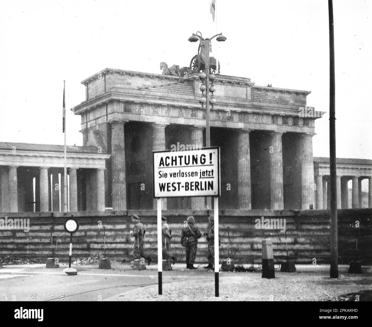 Contemporary history Germany, Berlin around 1962 after the wall was ...
