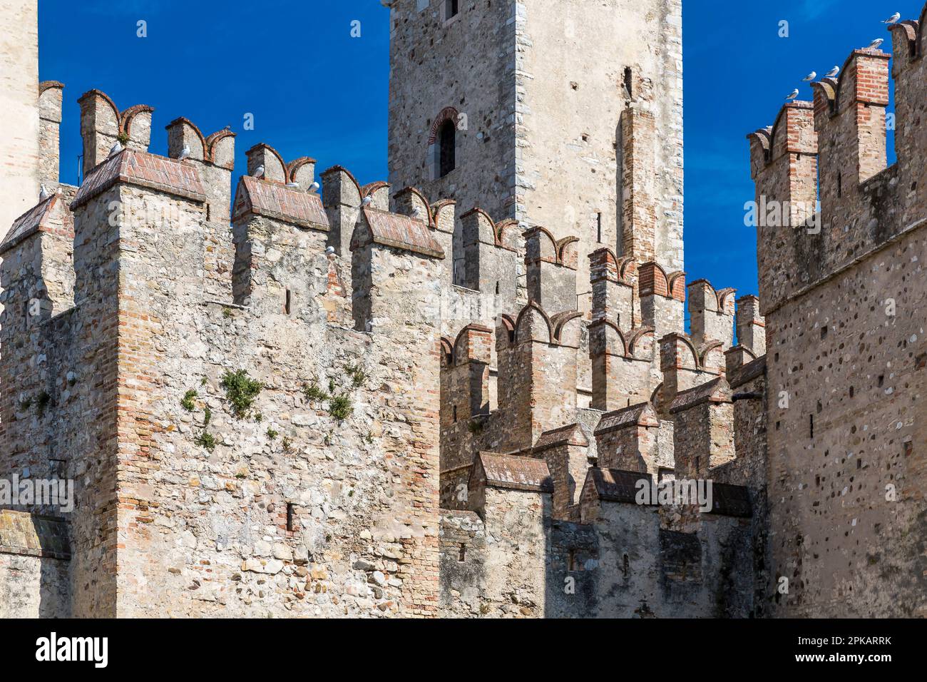 Scaliger Castle, Castello Scaligero, Sirmione, Lake Garda, Brescia ...
