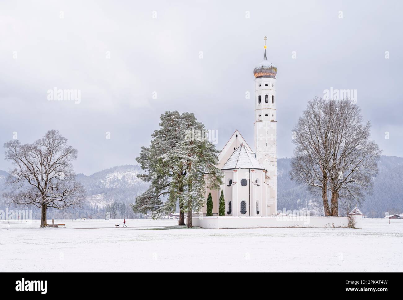 Church in snow Stock Photo - Alamy