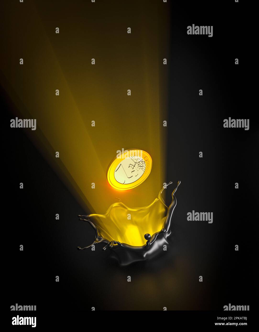 3d euro symbol hi-res stock photography and images - Alamy