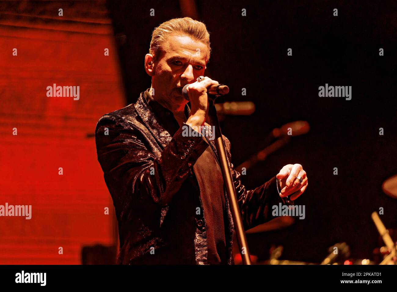 Dave Gahan of Depeche Mode performs on Wednesday, April 5, 2023, at the ...