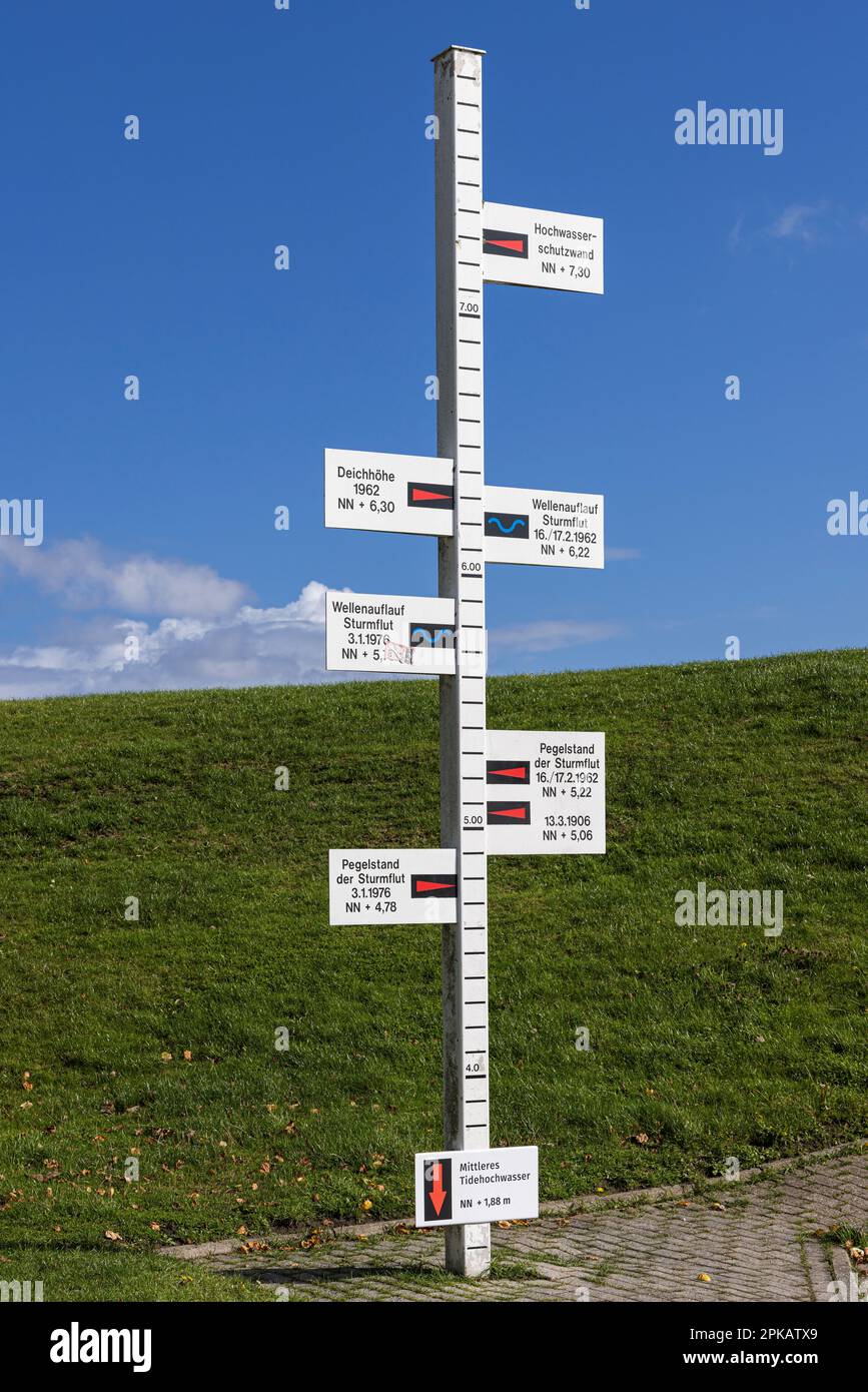 Flood level markers hi-res stock photography and images - Alamy
