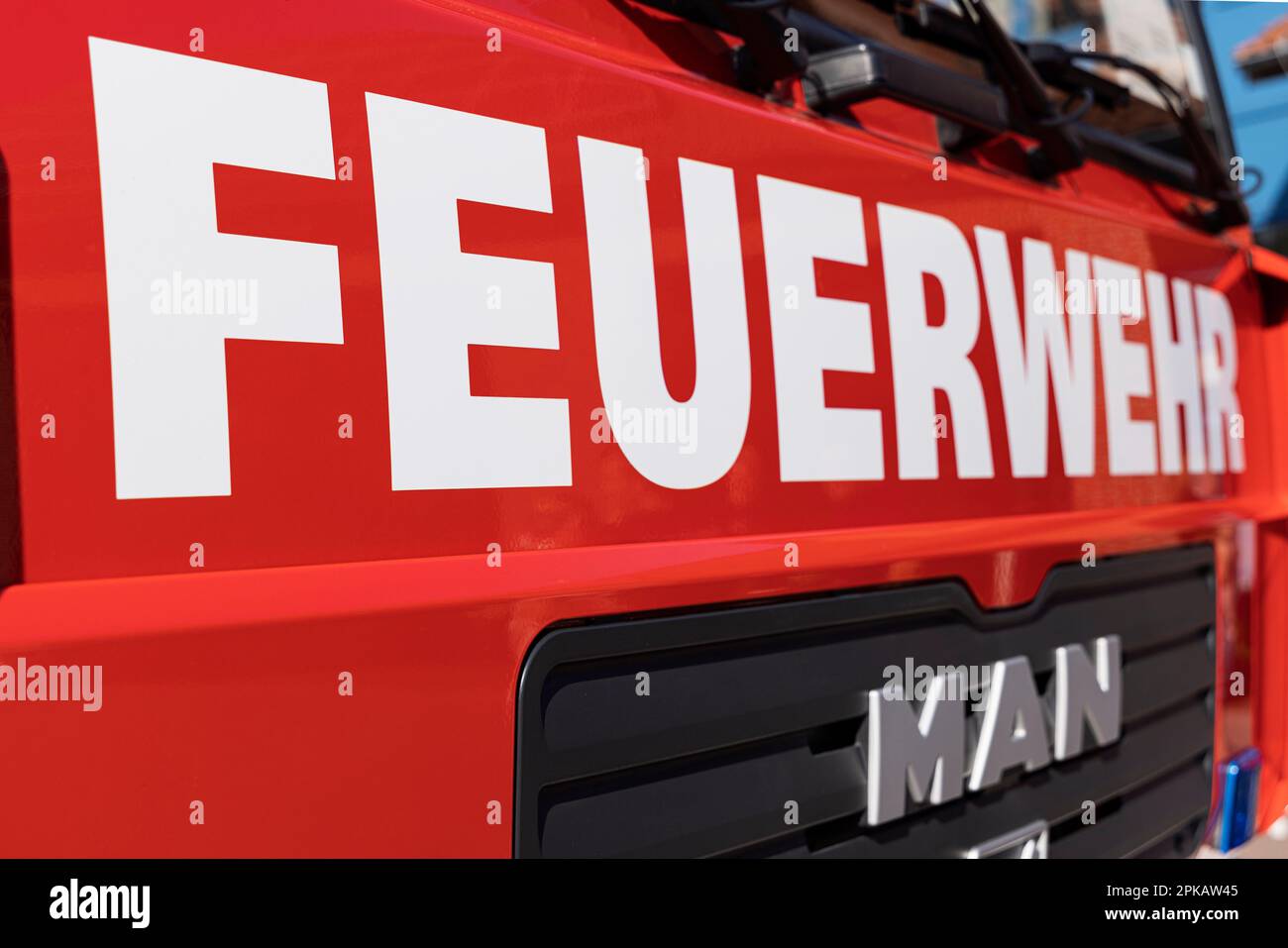 Fire truck, lettering, fire department, detail, open day at the ...